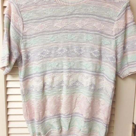 Unbranded | Sweaters | Pastel Geometric Boho Tribal Sweater Pink M L ...